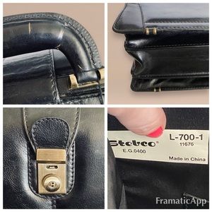 Stebco Leather | Bags | Vintage Stebco Dome Top Briefcase Top Grain ...
